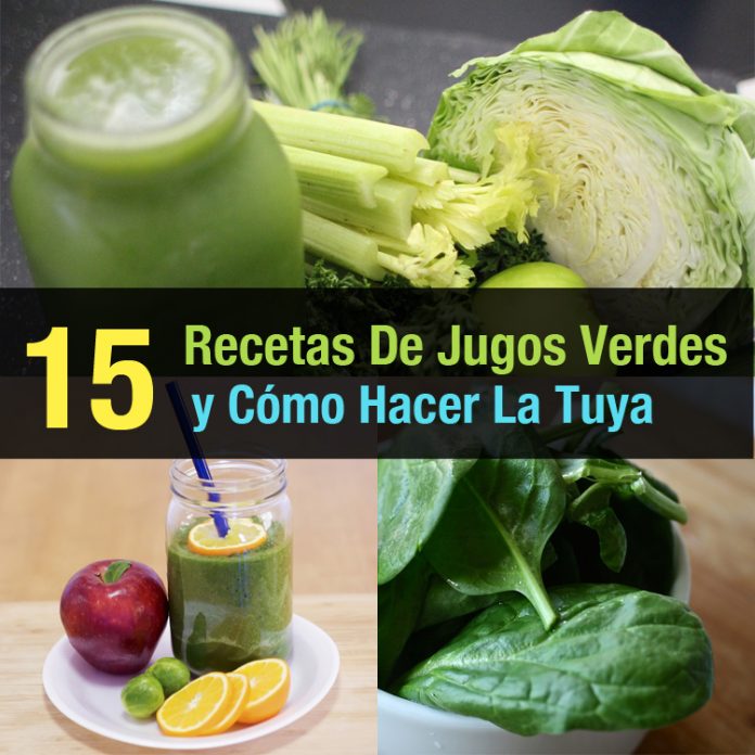 15 recetas de jugos verdes y como hacer la tuya - La Guía de las Vitaminas